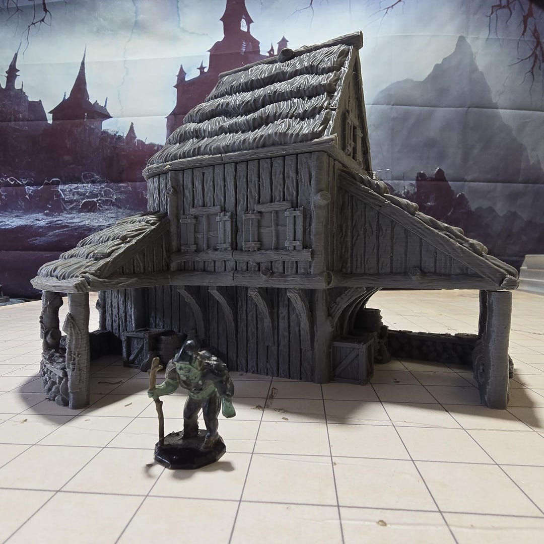 Viking Market Building: Medieval Era Marketplace Model for Tabletop ...