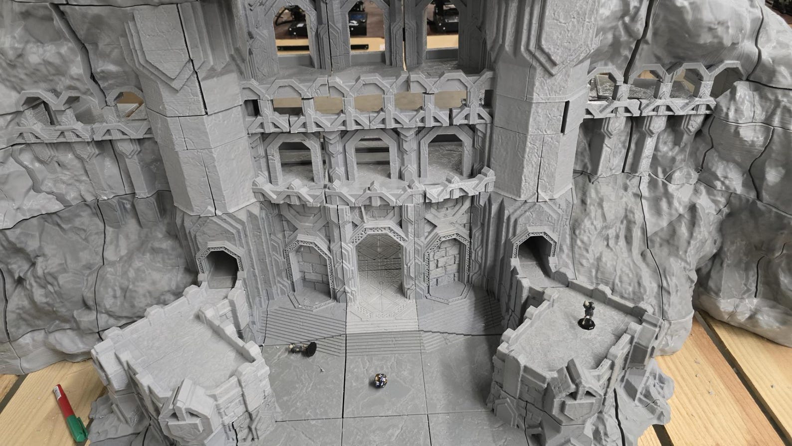 Dwarf Mountain Stronghold: Fantasy Fortress and Dragon Lair for D&D ...