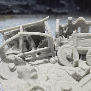 Pillaged Merchant Wagon, Merchant Ruin, Cart Ruin, Wagon Ruin - Etsy