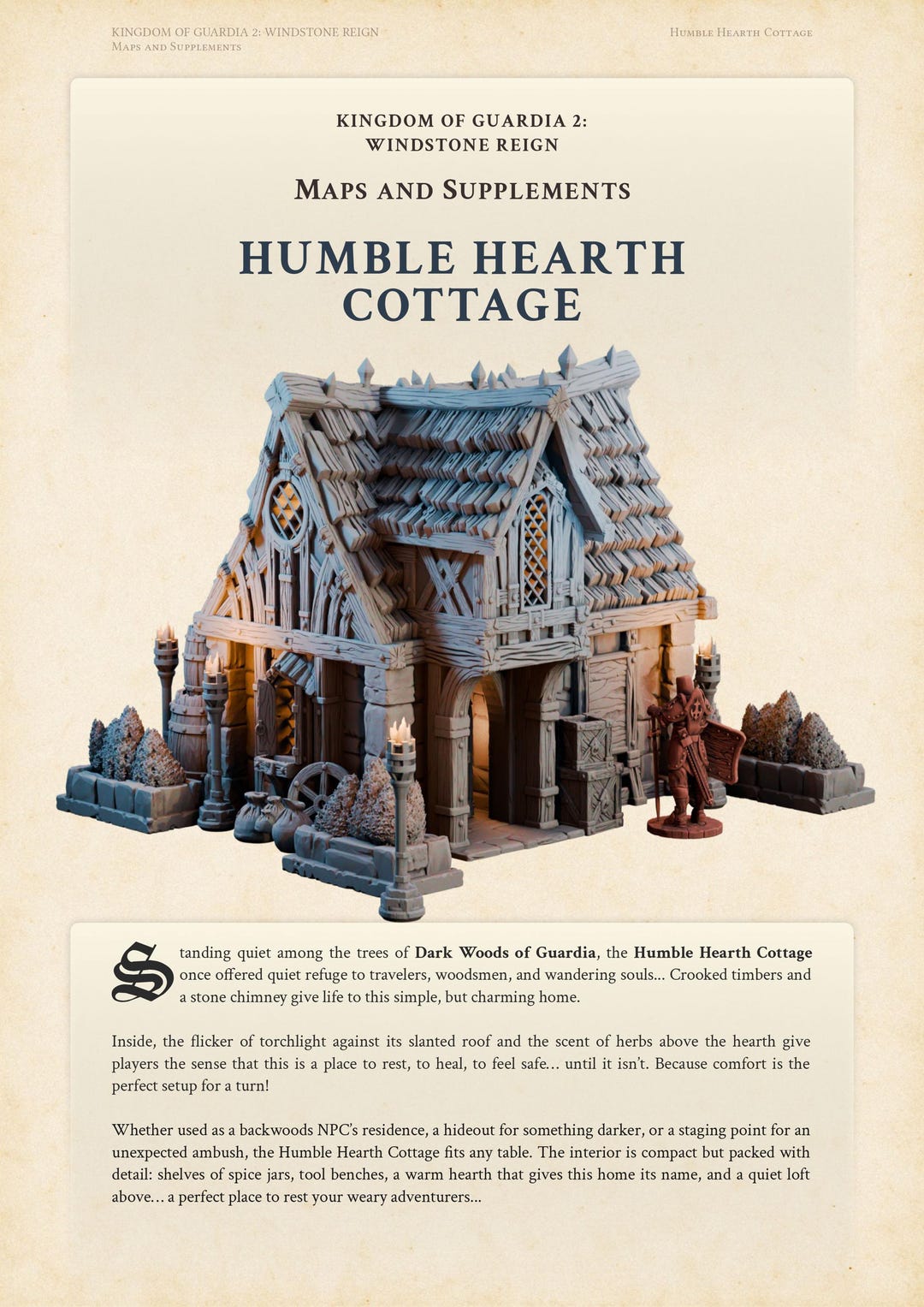 Humble Hearth Cottage – Digital RPG Location Supplement PDF for Dnd ...