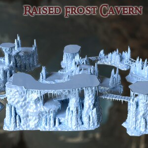Raised Frost Cavern – Modular Ice Dungeon Terrain for Rpgs & Wargames ...