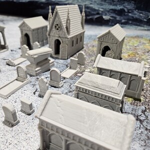 Large Graveyard, Cemetery, Mausoleum, Dnd - Etsy