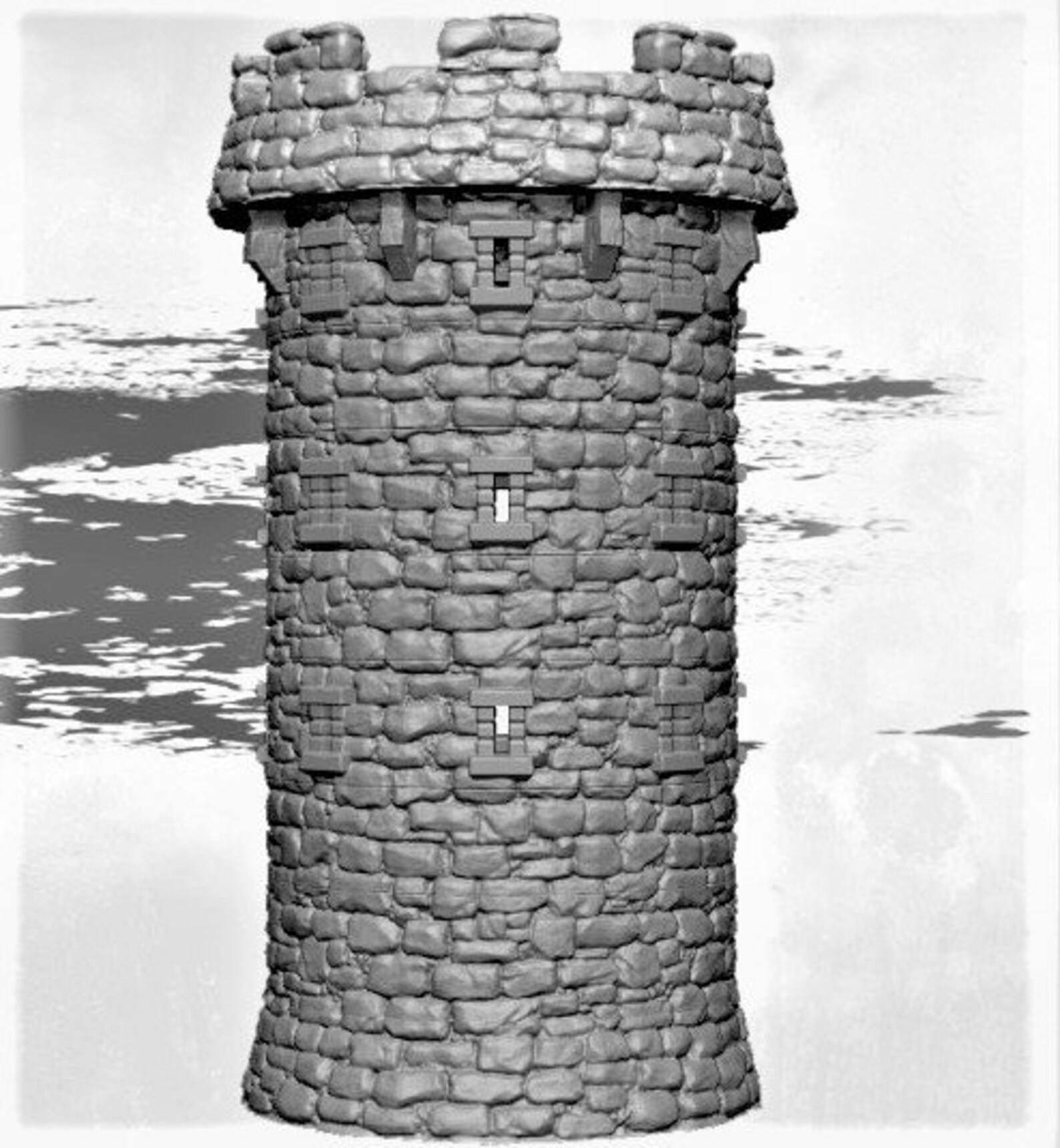 Harbor Tower Fort 28mm Scale Sea Defense Castle Tower - Etsy