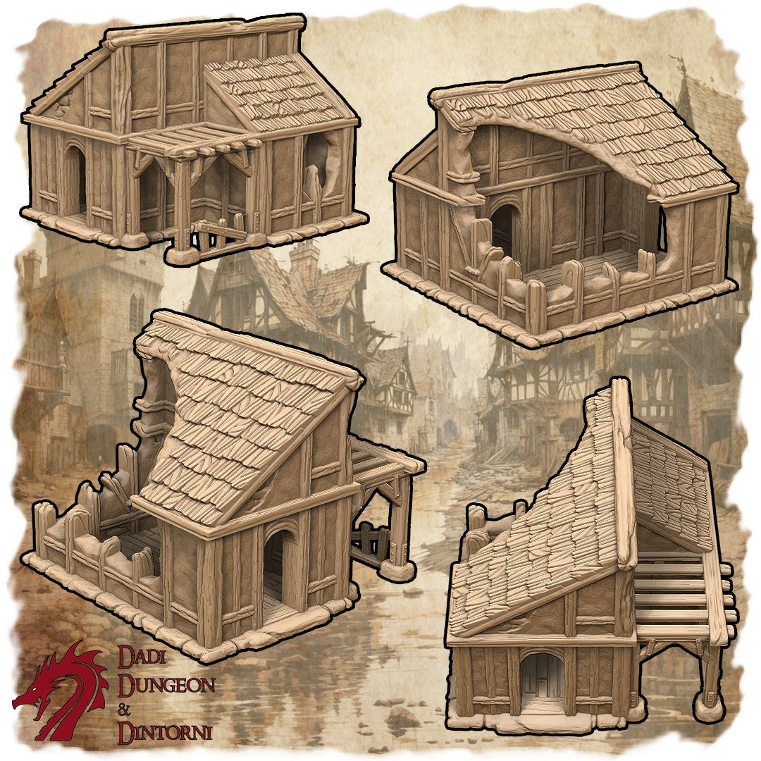 Small Ruined House, House Ruins, City of the Damned - Etsy