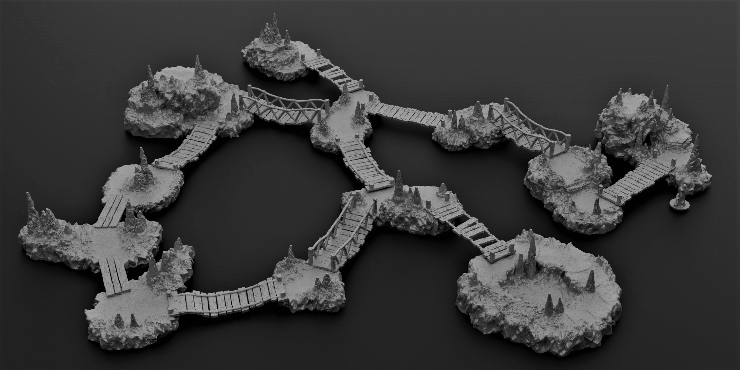 Cavern Set, Raised Cavern Set, Cavern Floor Setting, Cavern Terrain ...