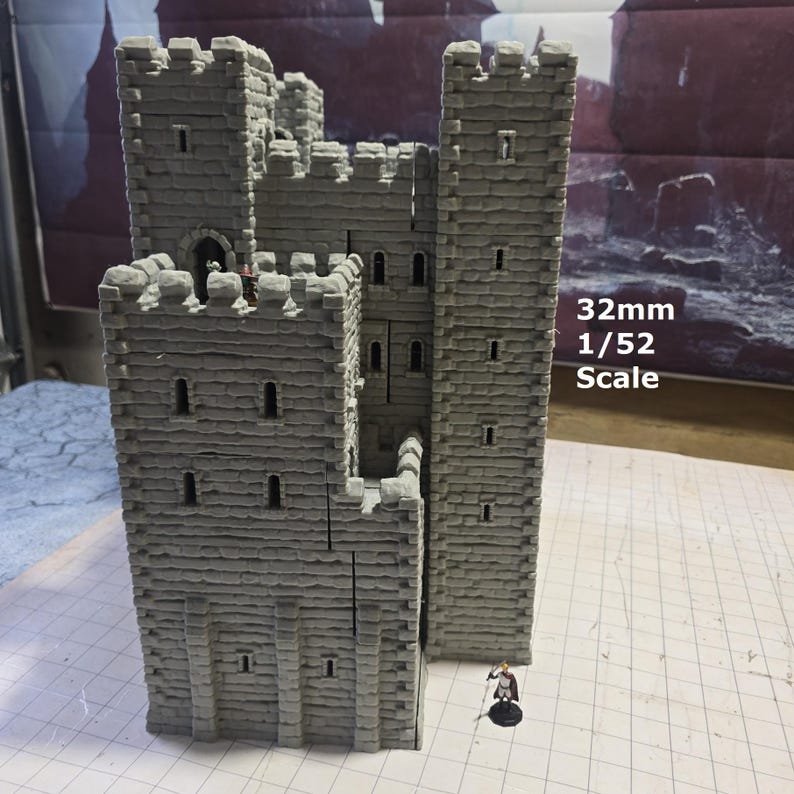 Old Norman Keep: 12th Century Stone Castle Tabletop Terrain Model - Etsy