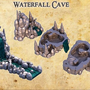Waterfall Cave: Timeless Natural Wonder for D&D, Model Railroading and ...