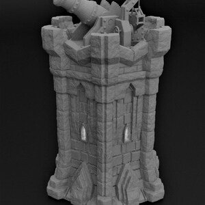 Dwarven Bombard Tower Cannon Tower Artillery Dwarf Bomber - Etsy