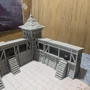 Medieval Gatehouse Set - Etsy
