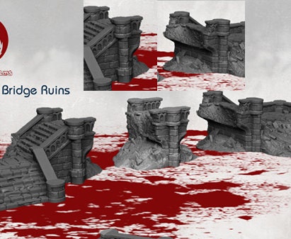 Arkenfel Bridge Ruins Modular Bridge Ruins Dungeons and - Etsy