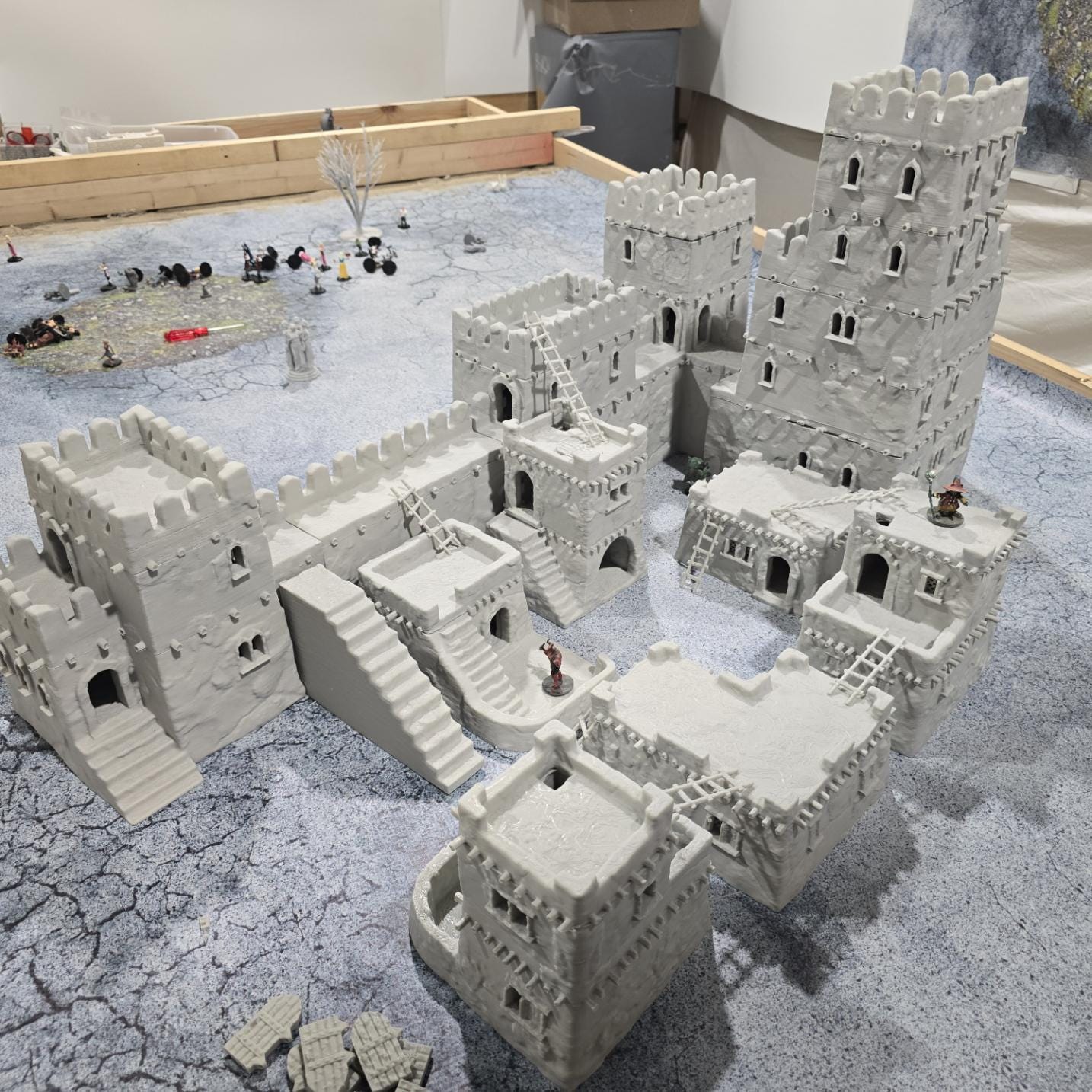 Small Desert Village Set: Medieval Middle Eastern Model for Tabletop ...