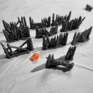 10 Pack Orc Fencing, Fence, Orc, Ruined Fence, Tabletop Terrain, Gaming ...