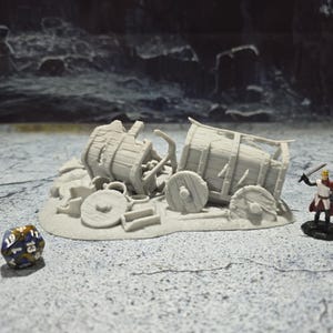 Pillaged Merchant Wagon, Merchant Ruin, Cart Ruin, Wagon Ruin - Etsy