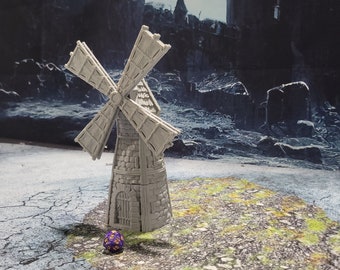 Dark Realms Halfling Village Windmill Dnd Miniature Terrain for ...