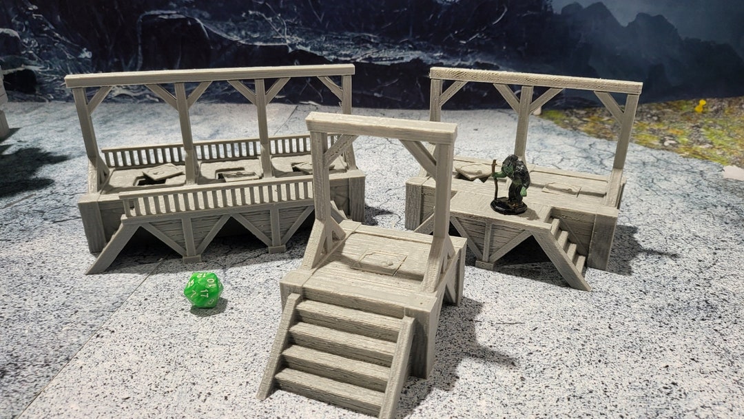 Gallows Pack for Dnd, Pathfinder - 28mm Medieval Execution Terrain - Etsy