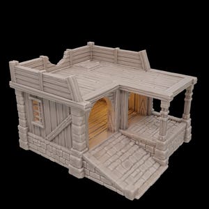 Small Storage Shed: Medieval Fantasy Wooden Warehouse for Tabletop ...