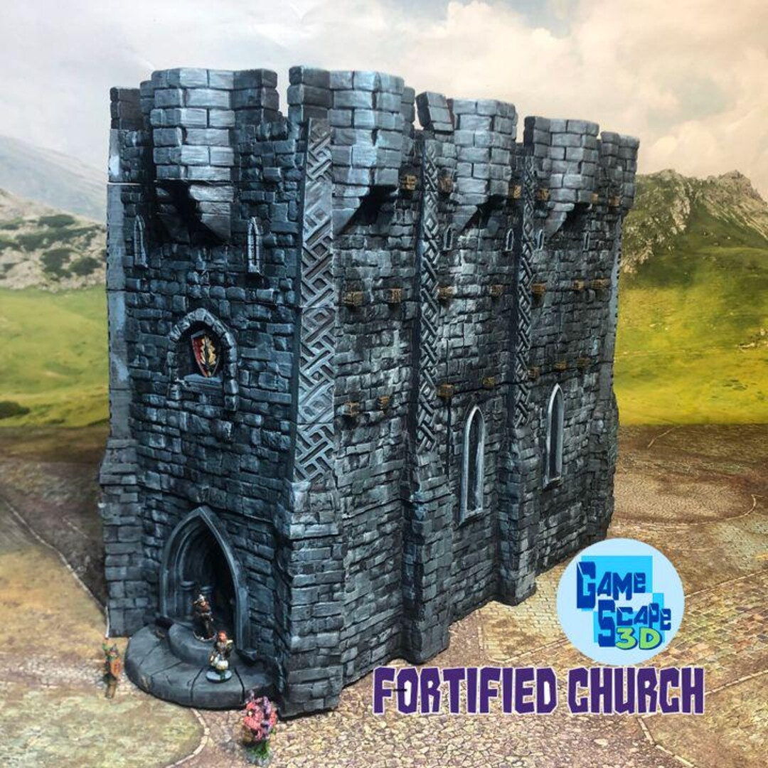 Fortified Church: Medieval Stronghold Church for Fantasy & Historical ...
