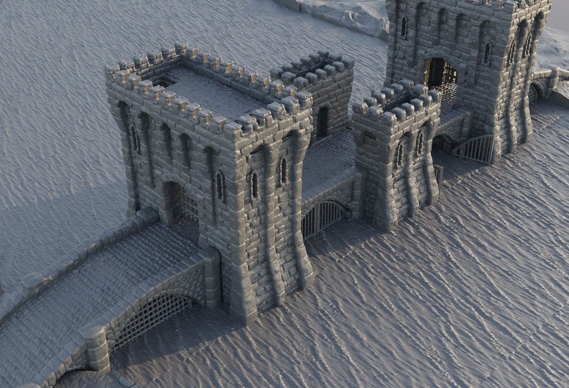 River Patrol Bridge River Gate River Defense Defense Tower - Etsy