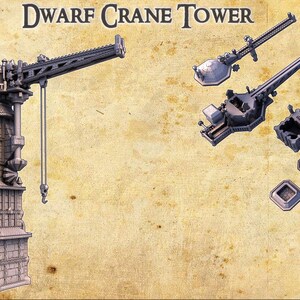 Dwarf Crane Tower: Fantasy Industrial Structure for D&D, Model ...