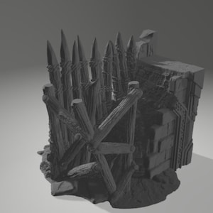 Orc Outpost Wall, Gateway, Towers & Walls, 28mm Terrain, Dwarven Ruin ...