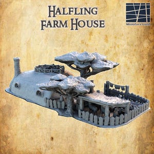 Halfling Farm House: Fantasy Era Miniature Diorama for Tabletop Rpgs ...