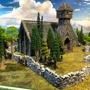 Tithe Barn - 28mm Scale Medieval Building Terrain for Tabletop Rpgs ...