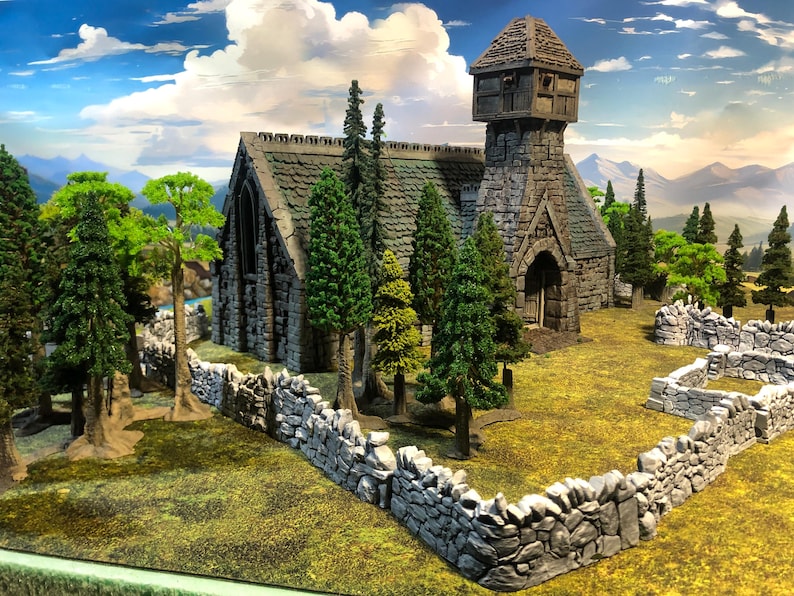 Tithe Barn - 28mm Scale Medieval Building Terrain for Tabletop Rpgs ...