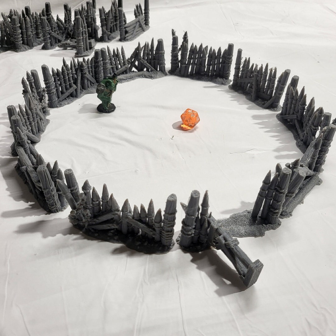 10 Pack Orc Fencing, Fence, Orc, Ruined Fence, Tabletop Terrain, Gaming ...