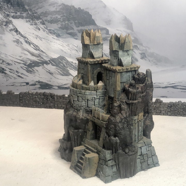 Underdark Keep, Dark Elf, Tower Keep, Dnd Terrain, Tabletop Scenery - Etsy