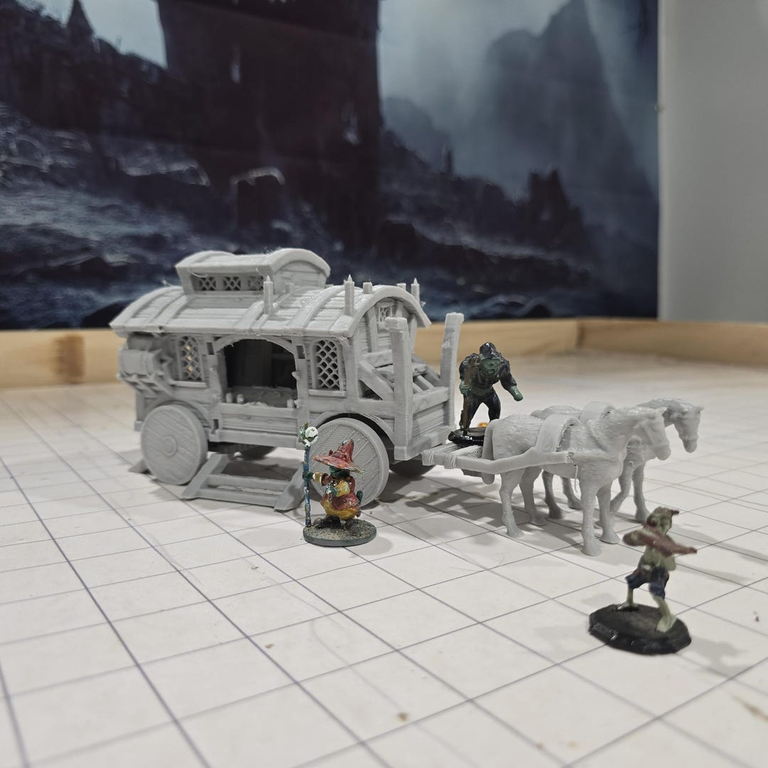 Nomad Merchant Wagon: Medieval Era - Portable Marketplace - Ideal for ...