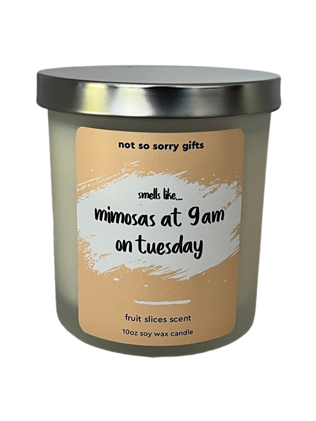 Mimosas at 9am on tuesday-adult humor, funny candle, novelty candle ...