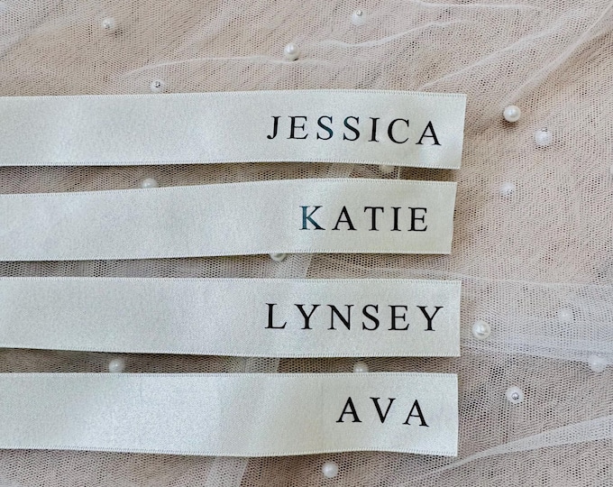 Personalised HTV for Ribbon, Name Personalisation for Bows, Wedding ...