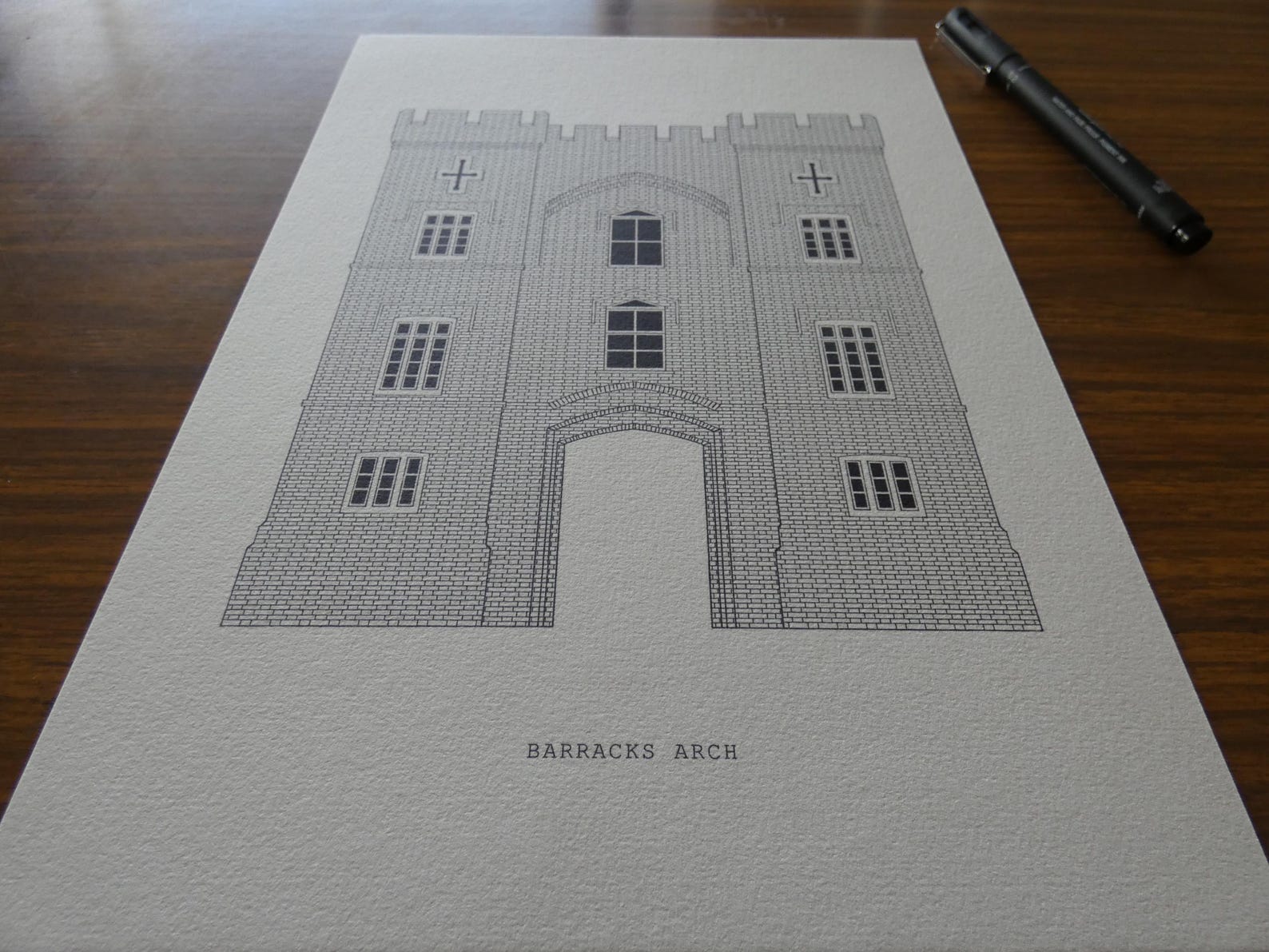 Barracks Arch Physical Print | A5, A4, A3 Sizes Available | 300gsm ...