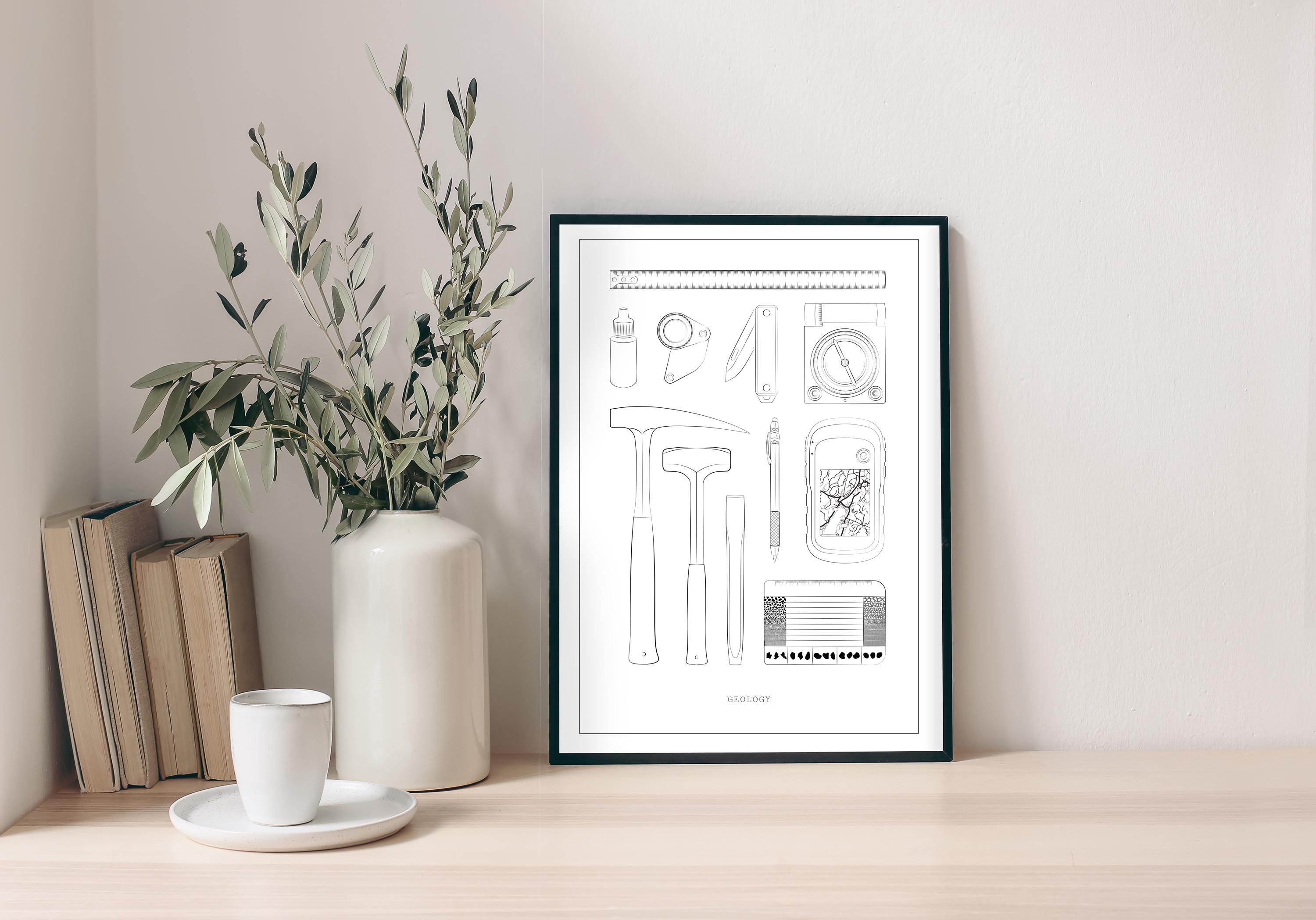 Geology Tools Poster - Etsy