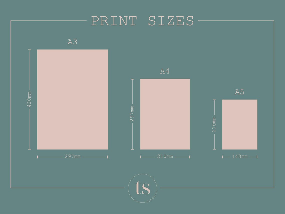 Drafting Tools Physical Print | A5, A4, A3 Sizes Available | 300gsm ...