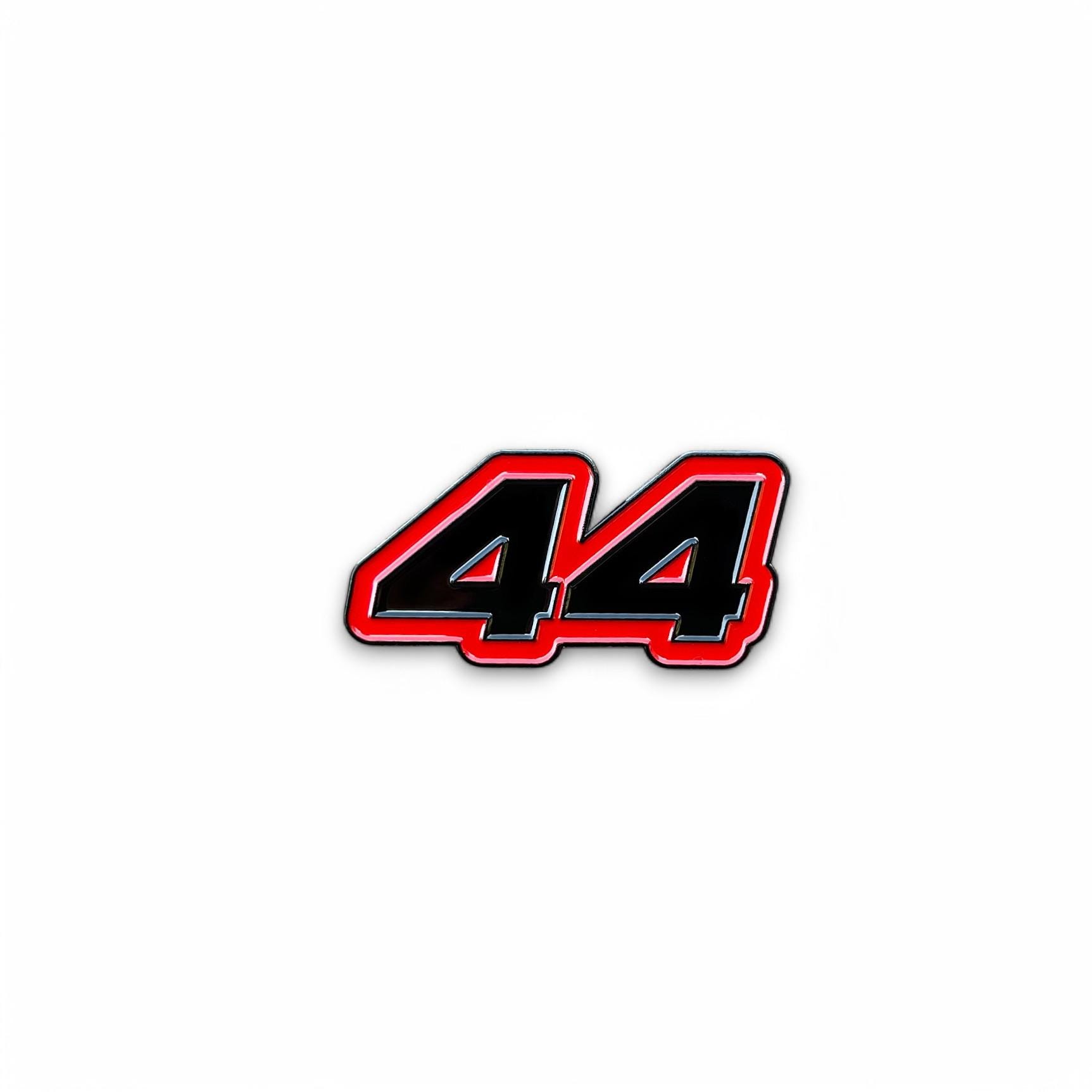 Lewis Hamilton Number 44 Enamel Pin Badge (black) - 2025 Ferrari F1 ...