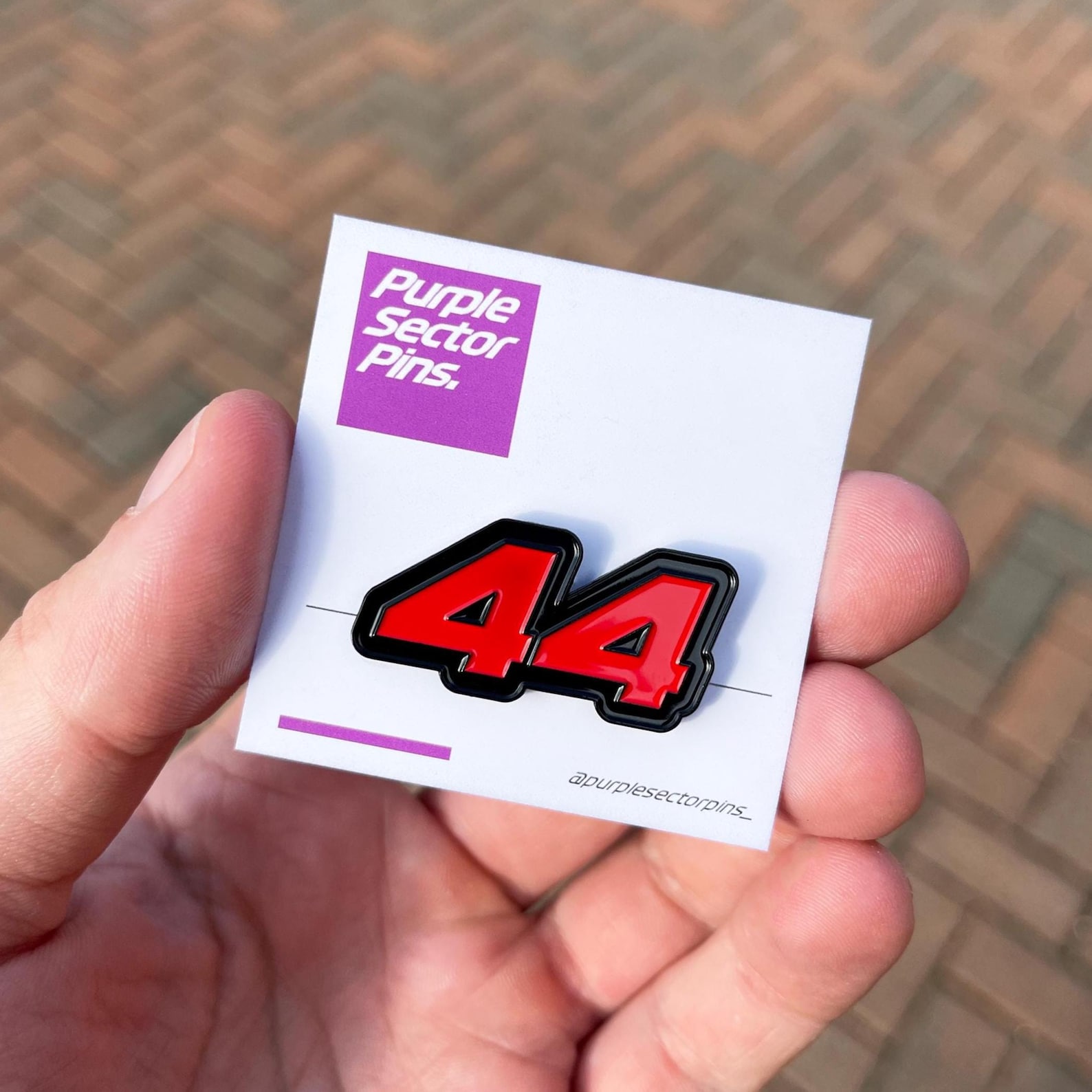 Lewis Hamilton Number 44 Enamel Pin Badge (red) - 2025 Ferrari F1 ...