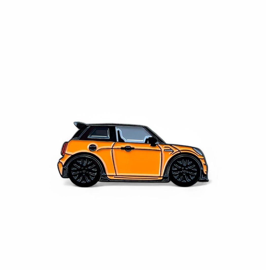 MINI Cooper S / JCW in Orange - Enamel Car Pin - Etsy