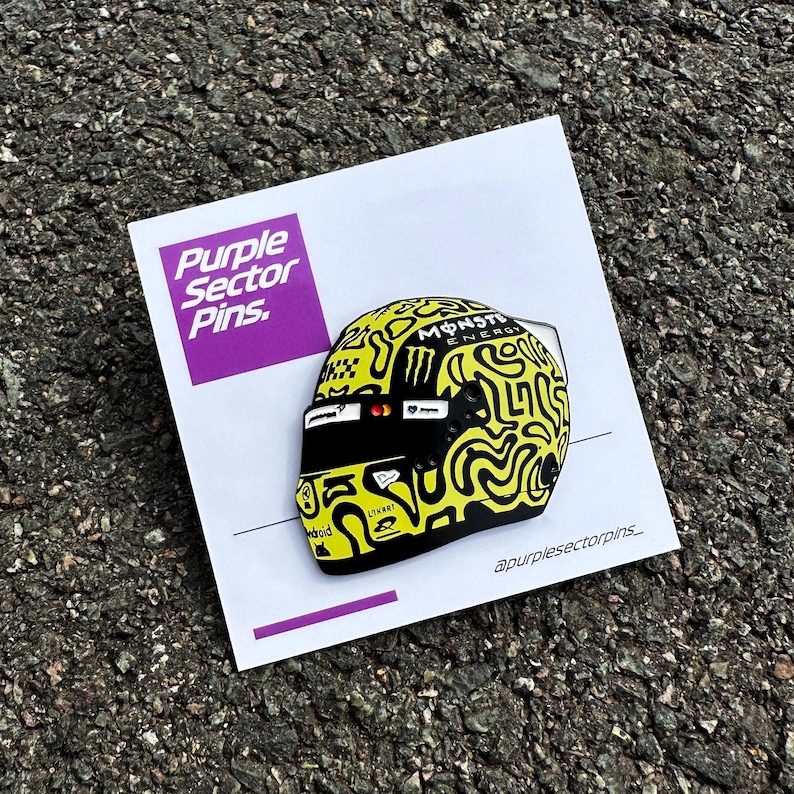 Lando Norris 2025 F1 Helmet Enamel Pin – Mclaren Formula 1 Gift ...