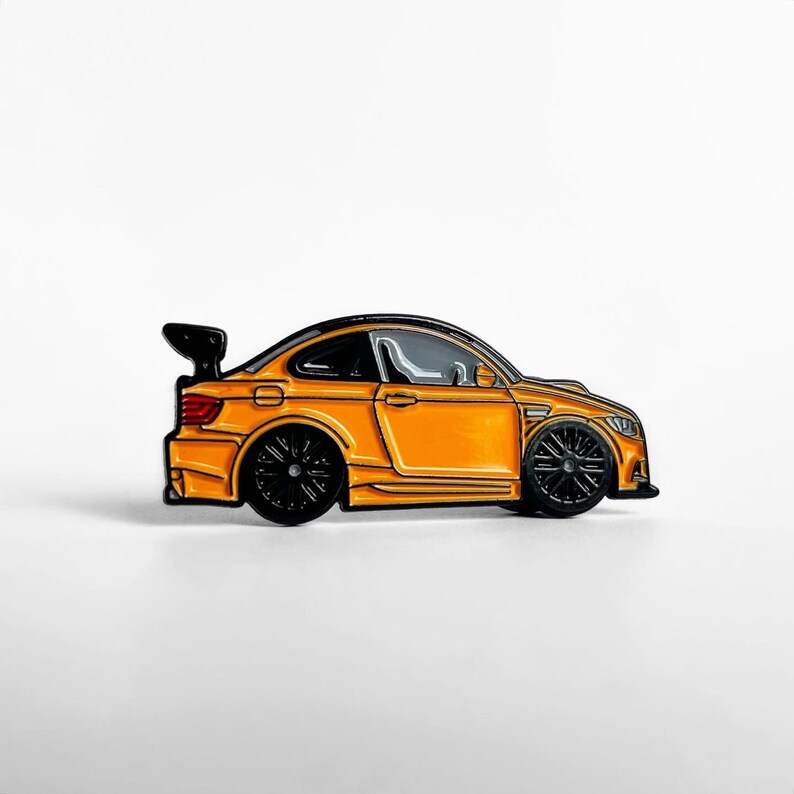 BMW M3 E92 Fire Orange / GTS Enamel Car Pin - Etsy