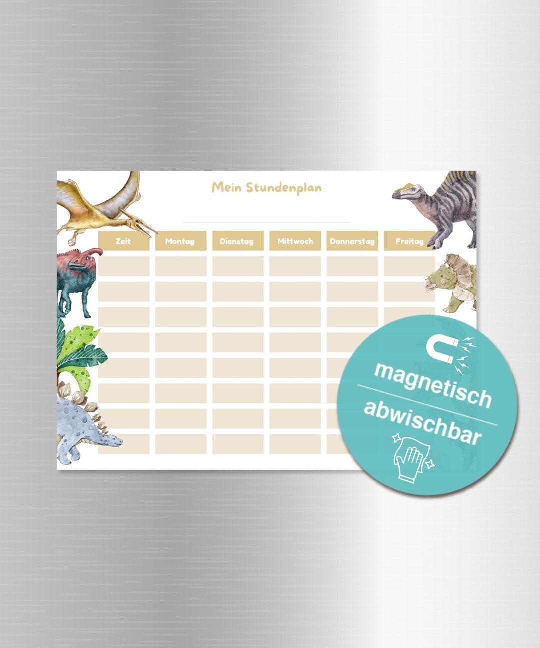 Magnetic Timetable for Children – A5 Whiteboard Erasable – School ...
