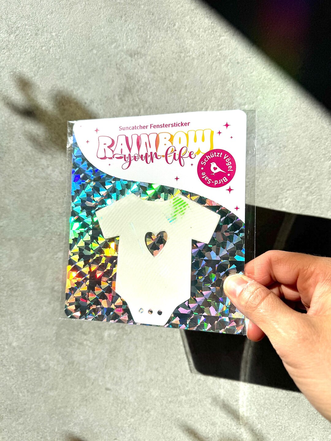 Baby Romper Suncatcher Sticker – Window Decoration for Birth and ...