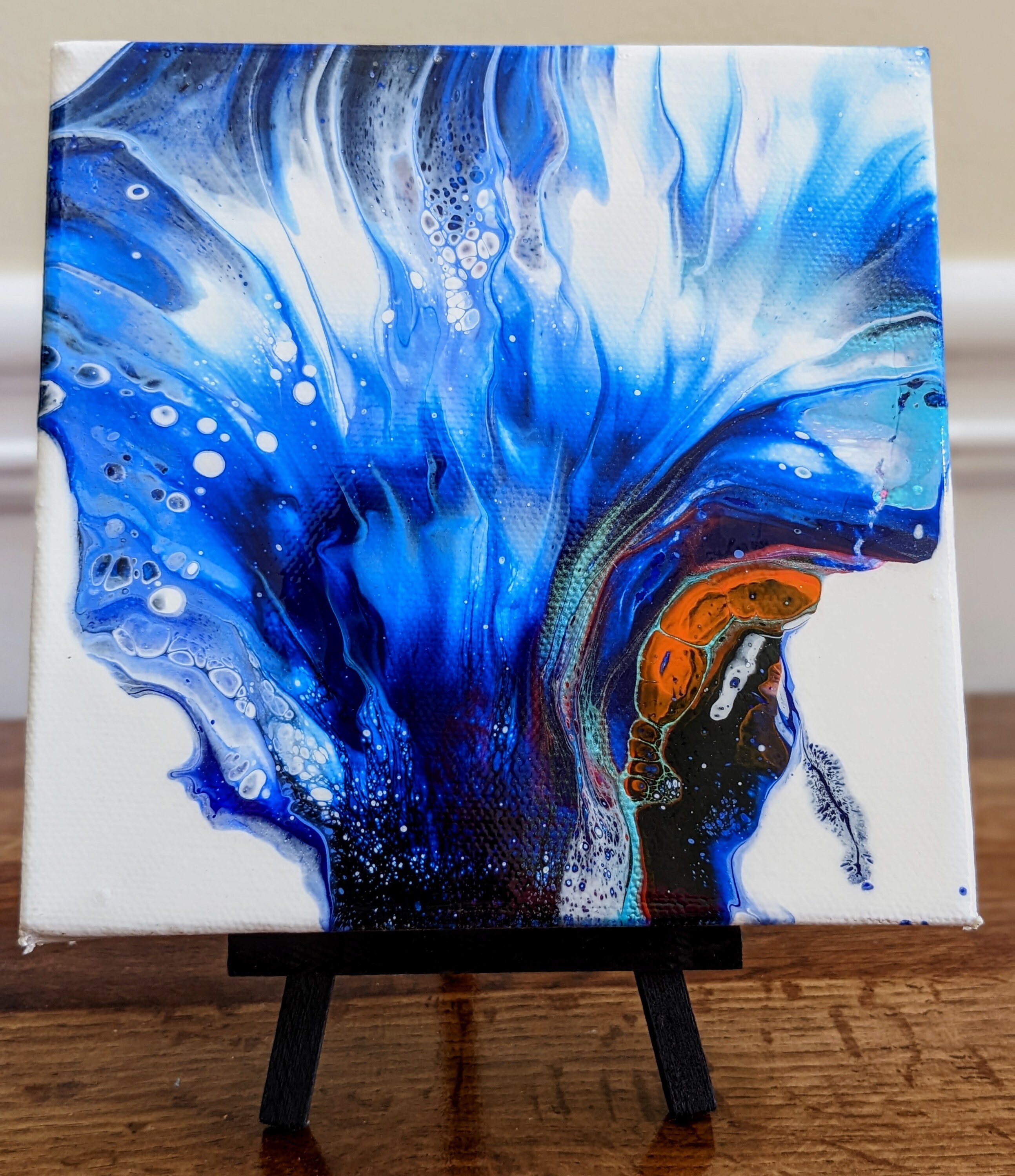 Under the Sea Acrylic Abstract Painting, Dutch Pour - Etsy