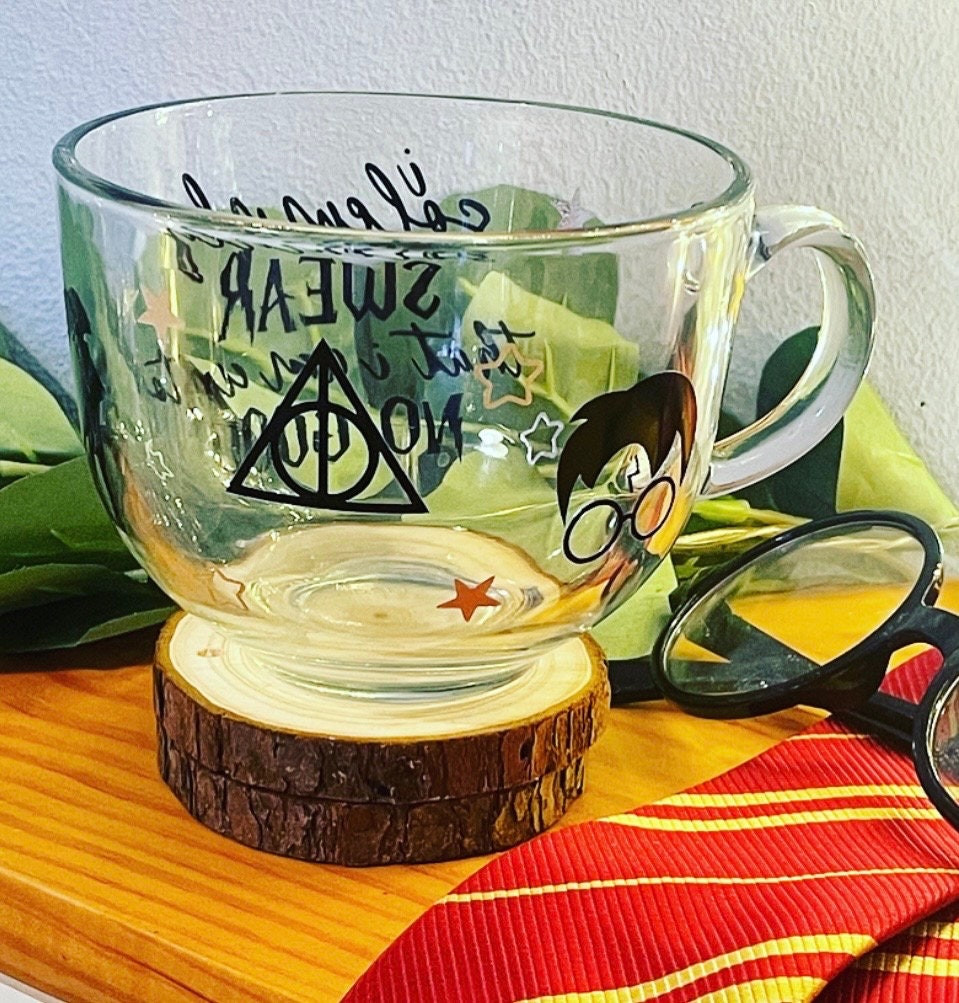 Large Personalised Harry Potter Glass Mug - Etsy UK