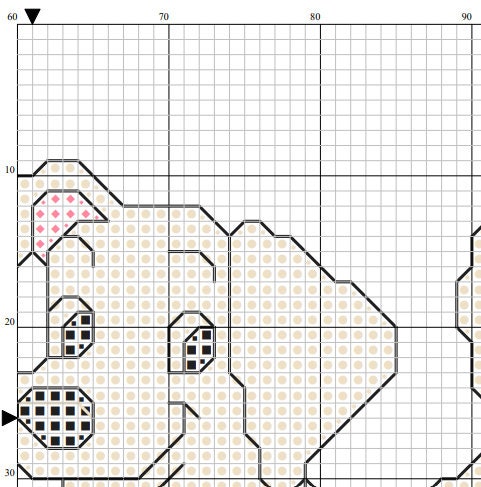 101 Dalmatians Cross Stitch Chart Pattern 14 Count 21 Cm X 8 Cm DMC ...