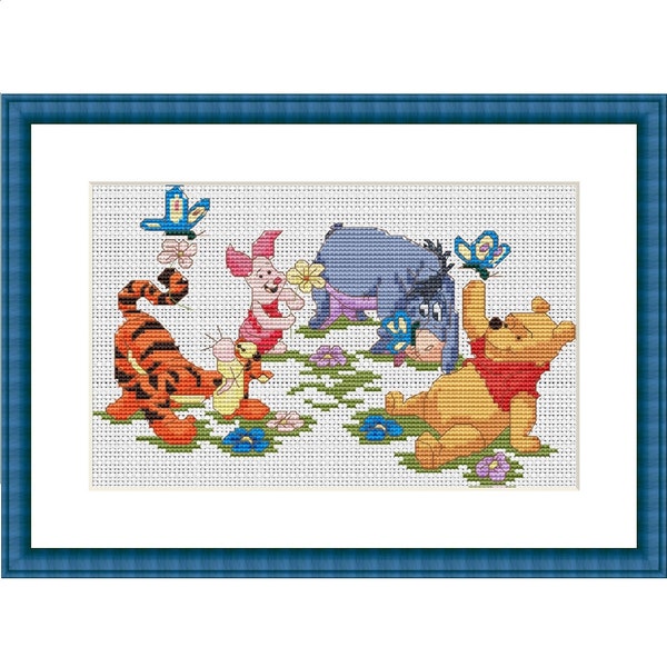 Pooh Cross Stitch - Etsy