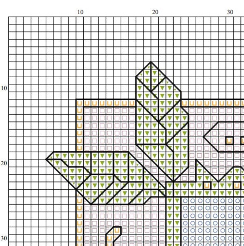 The Jungle Book Cross Stitch Chart Pattern 14 Count 16 Cm X 17 Cm DMC ...