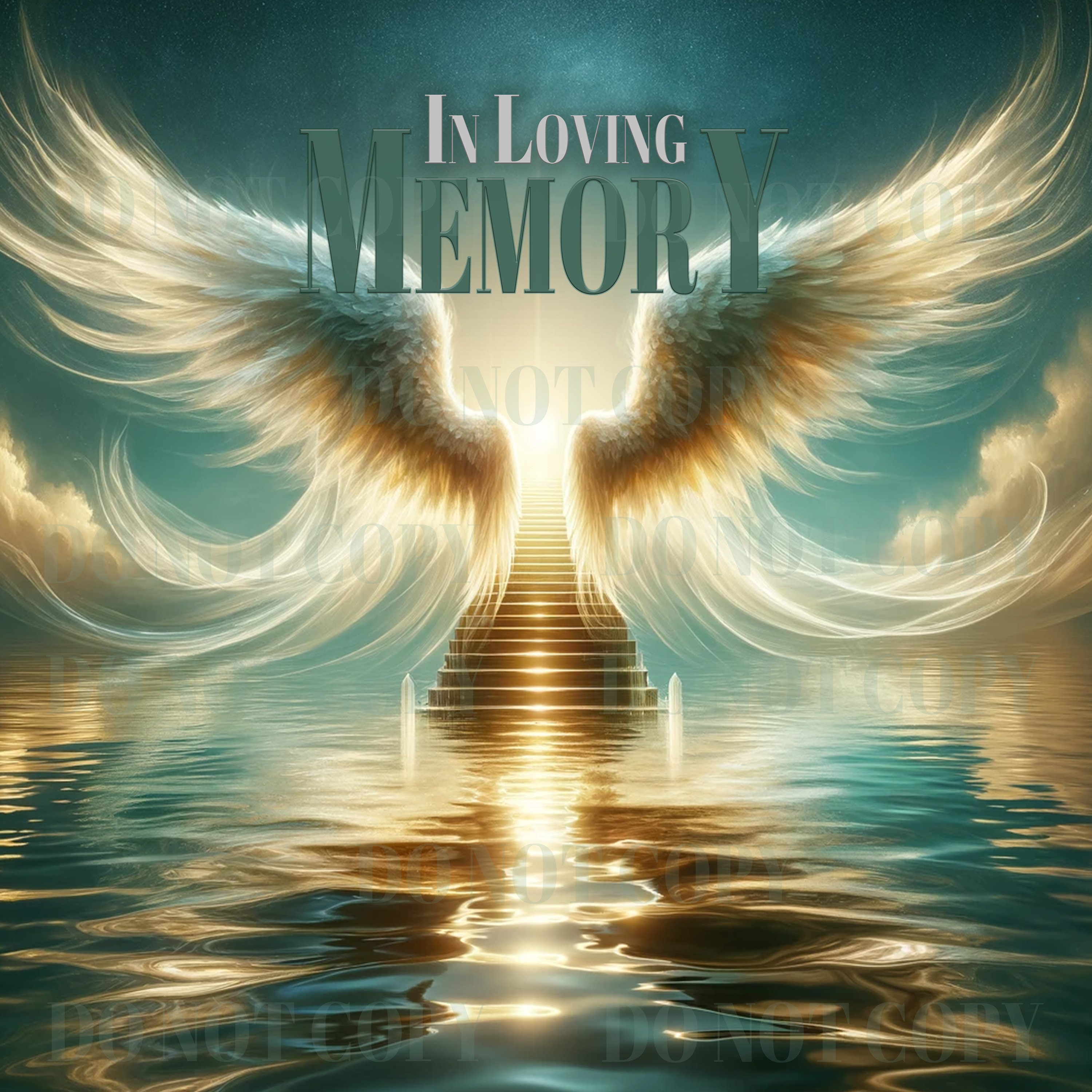 Memorial Digital Background. in Loving Memory Background. Heaven ...