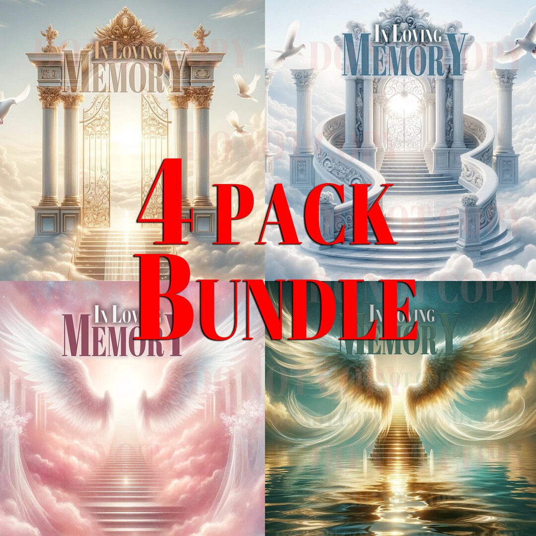 Memorial Digital Background. in Loving Memory Background. Heaven ...