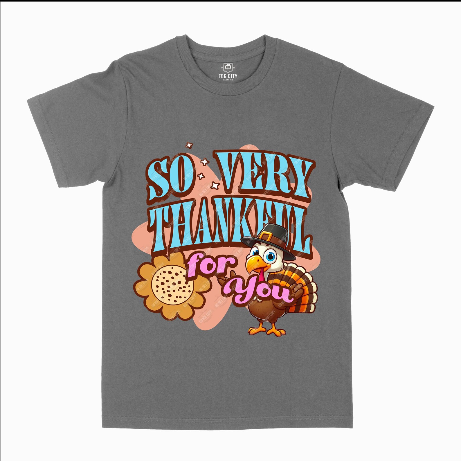 So Very Thankful for You PNG | Cute Thanksgiving Turkey Graphic | Fall ...